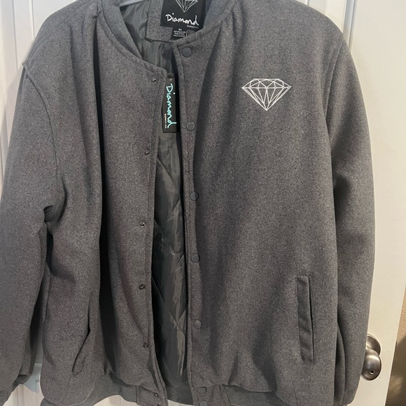 Diamond Supply Co. | Jackets & Coats | Brand New Diamond Varsity Jacket ...